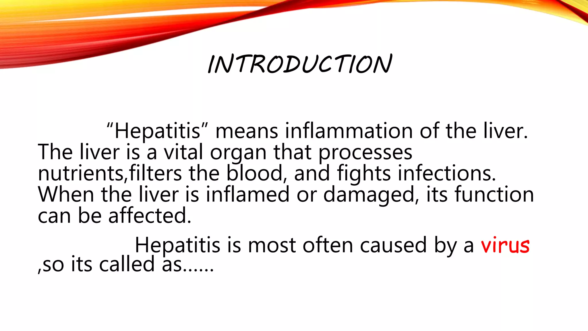 Hepatitis A -microbiological presentation | PPTX