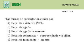 HEPATITIS A.pptx causas etiologia y tratamiento | PPTX