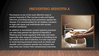 Understanding Hepatitis A: Causes, Impact, and Prevention | PDF