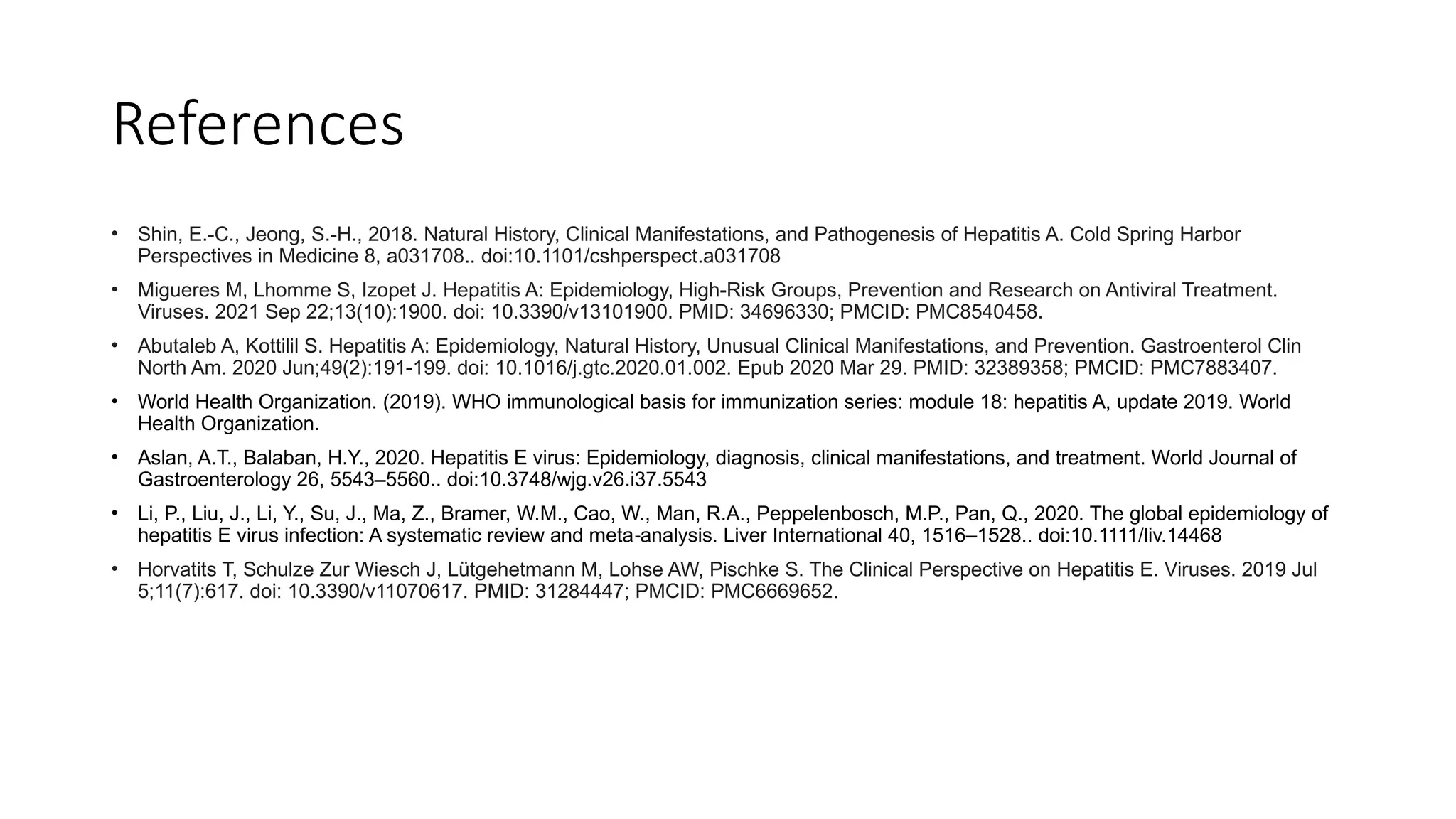 Hepatitis A and E Virus, Clinical Aspect | PPTX
