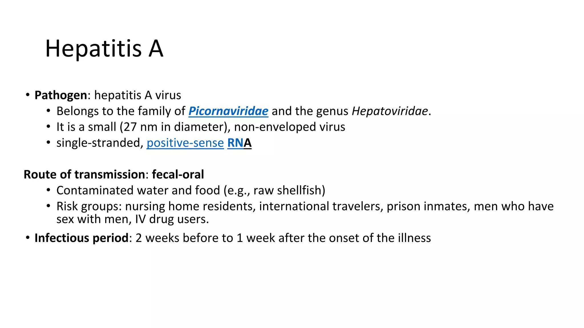 Hepatitis A and E virus | PPTX