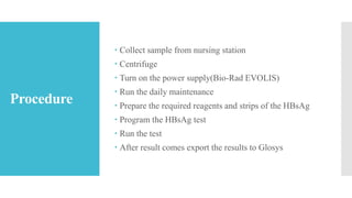 Hepatitis B Infection- HBsAg | PPTX