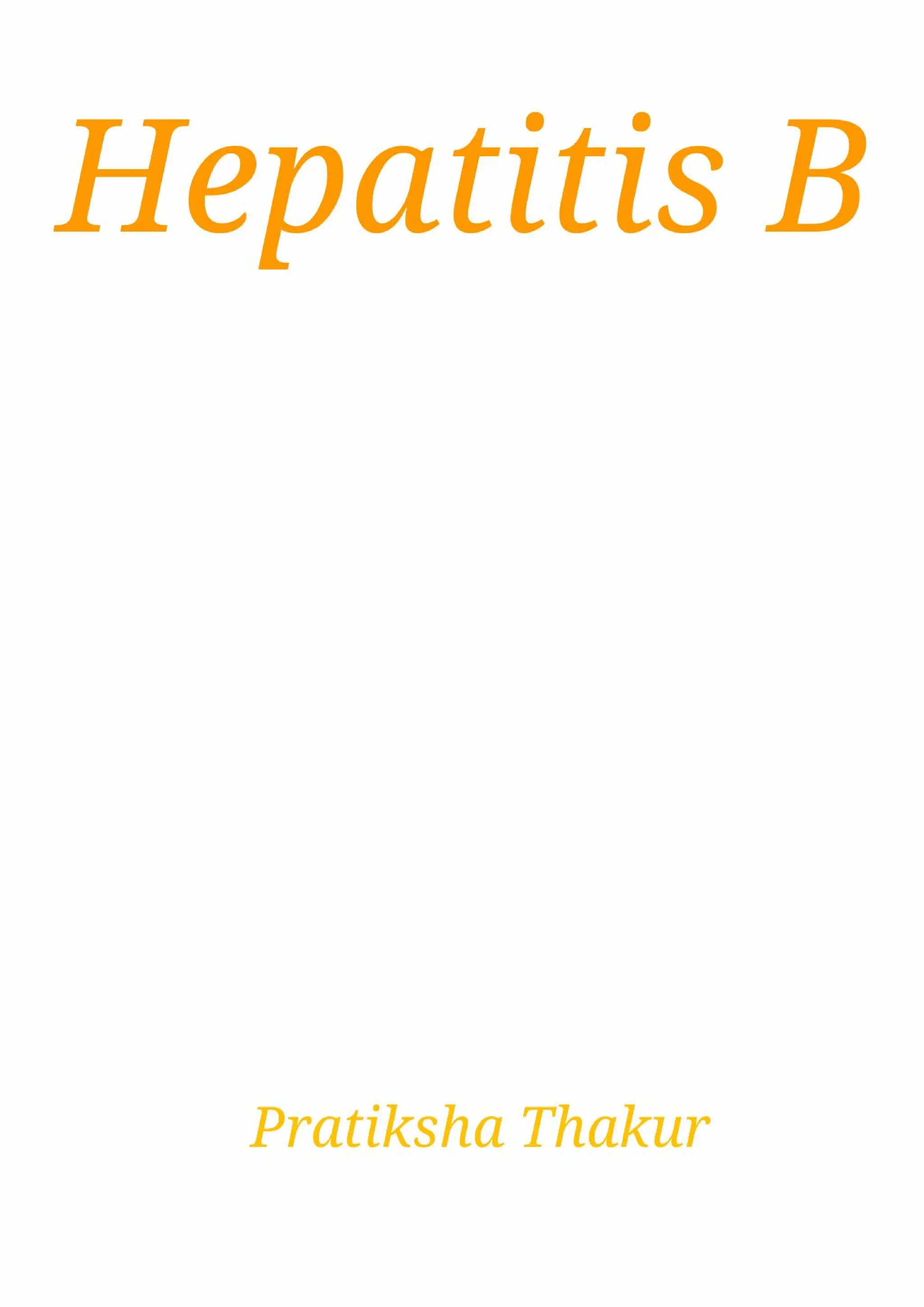 Hepatitis B | PDF