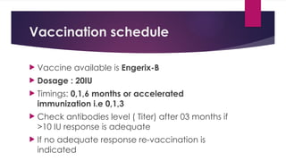 hepatitis B power point presentation for medical | PPTX