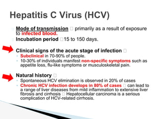 Pharmacology of HCV and HBV infections. | PPT