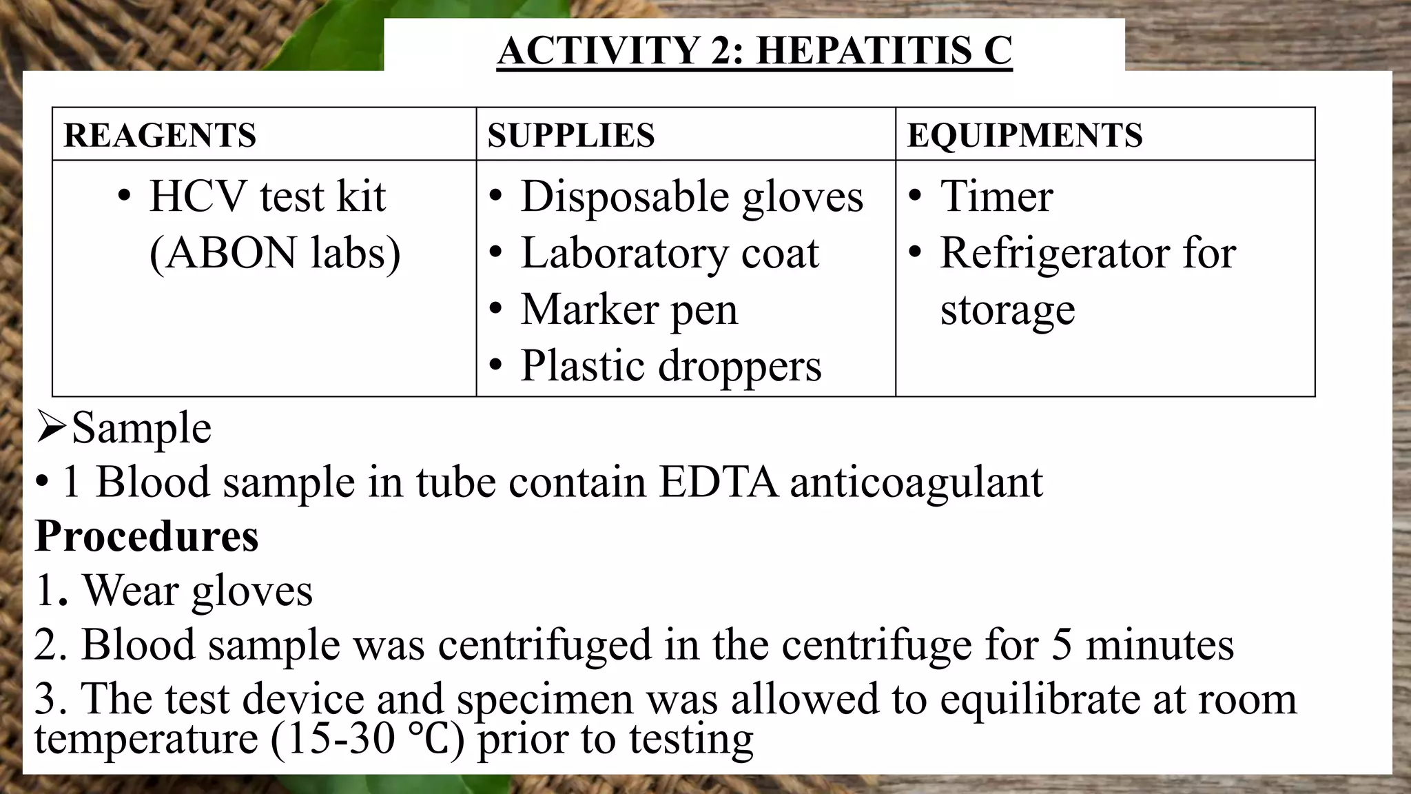 HEPATITIS B AND C PRESENTATION | PPTX