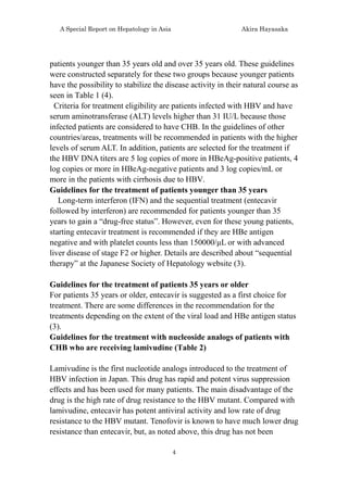 Hepatitis b and c treatment in japan | PDF