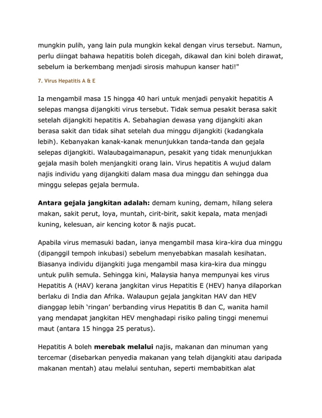 Hepatitis b punca kanser hati | PDF