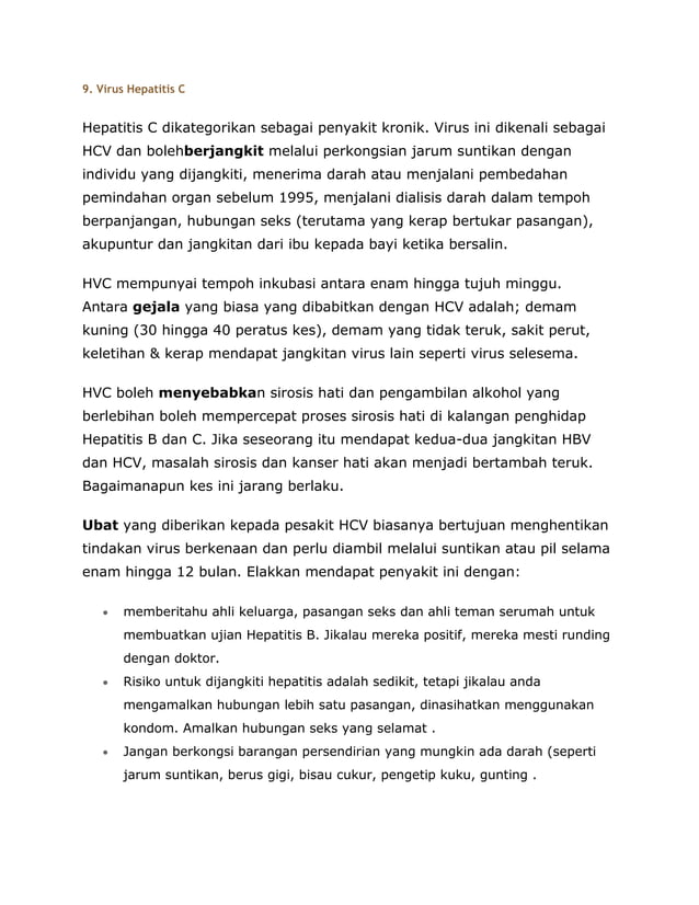 Hepatitis b punca kanser hati | PDF