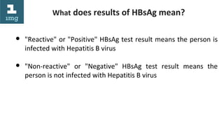 Hepatitis B Blood Test (HBsAg) | ODP