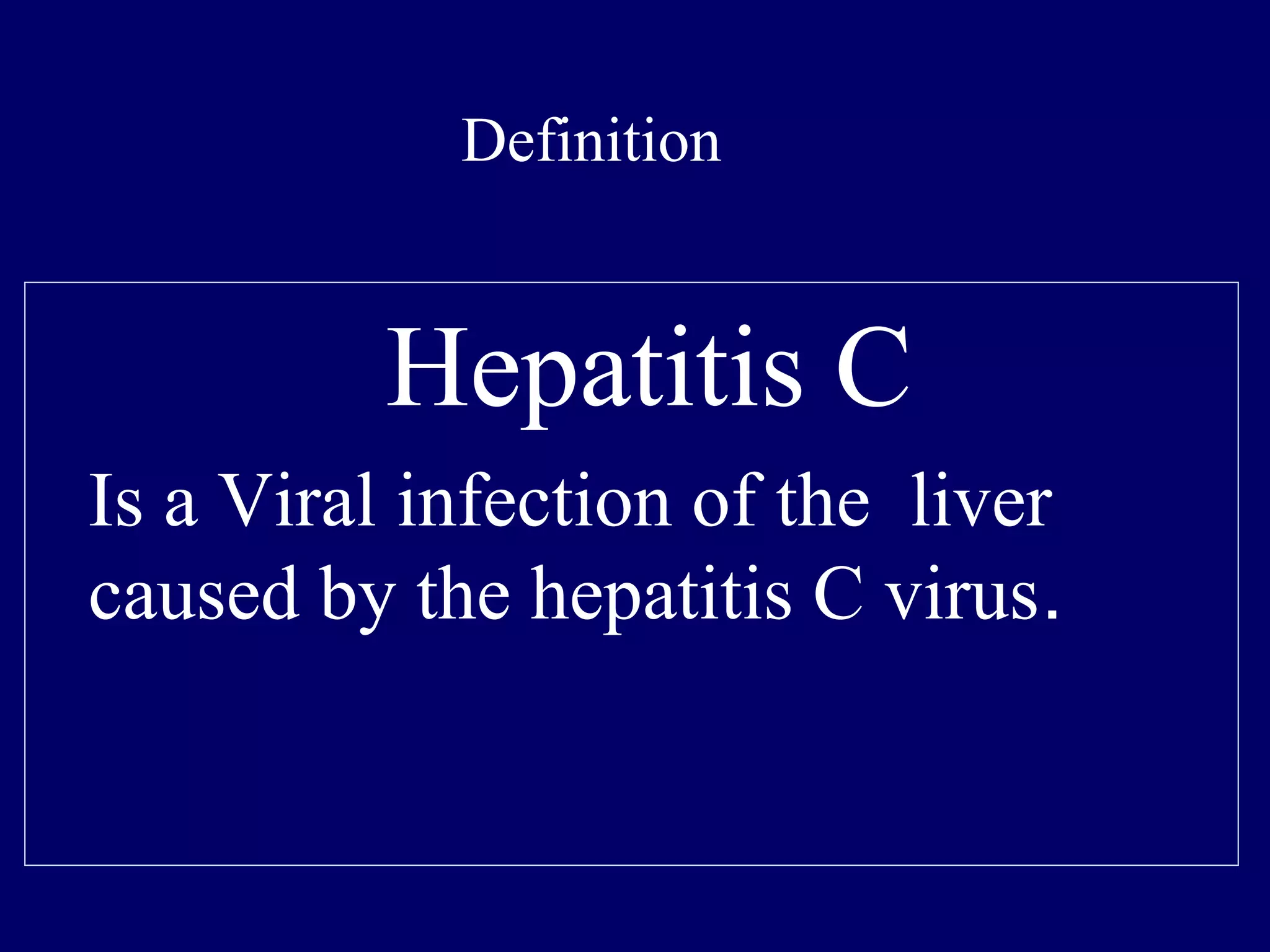 Hepatitis c | PPT