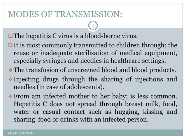 HEPATITIS C.pptx | Blood Disorders | Diseases and Conditions