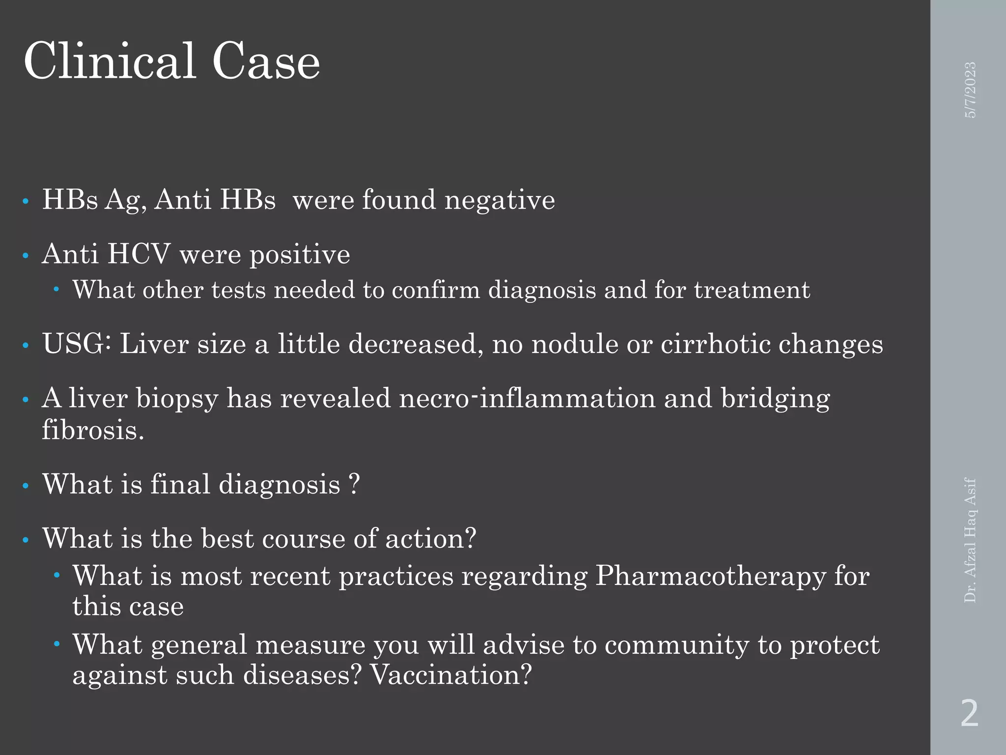 Hepatitis C.Diagnosis and Management. AASLD Guidelines | PPTX