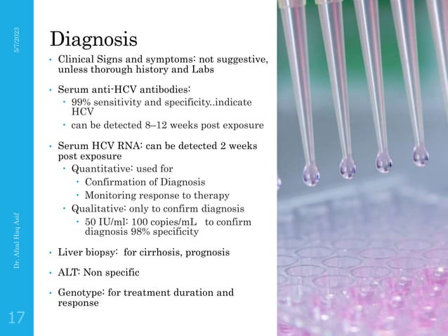 Hepatitis C.Diagnosis and Management. AASLD Guidelines | PPTX ...