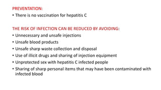 HEPATITIS C PRESENTATION | PPTX