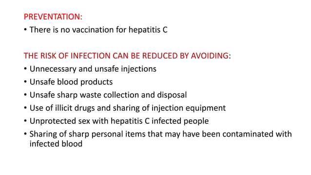 HEPATITIS C PRESENTATION | PPTX
