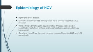 hepatitis c presentation on its management and treatment | PPTX