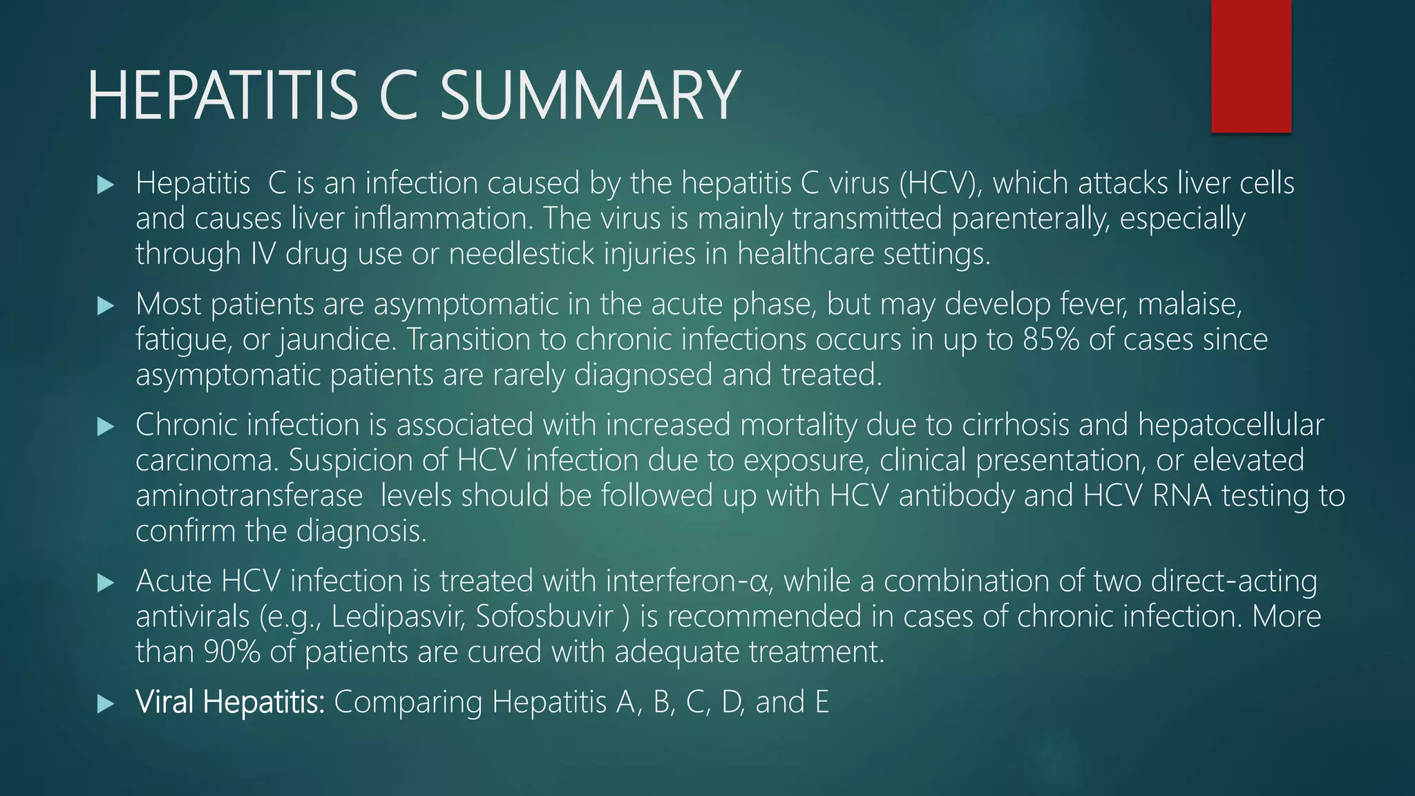 Hepatitis c (hcv) | PPTX