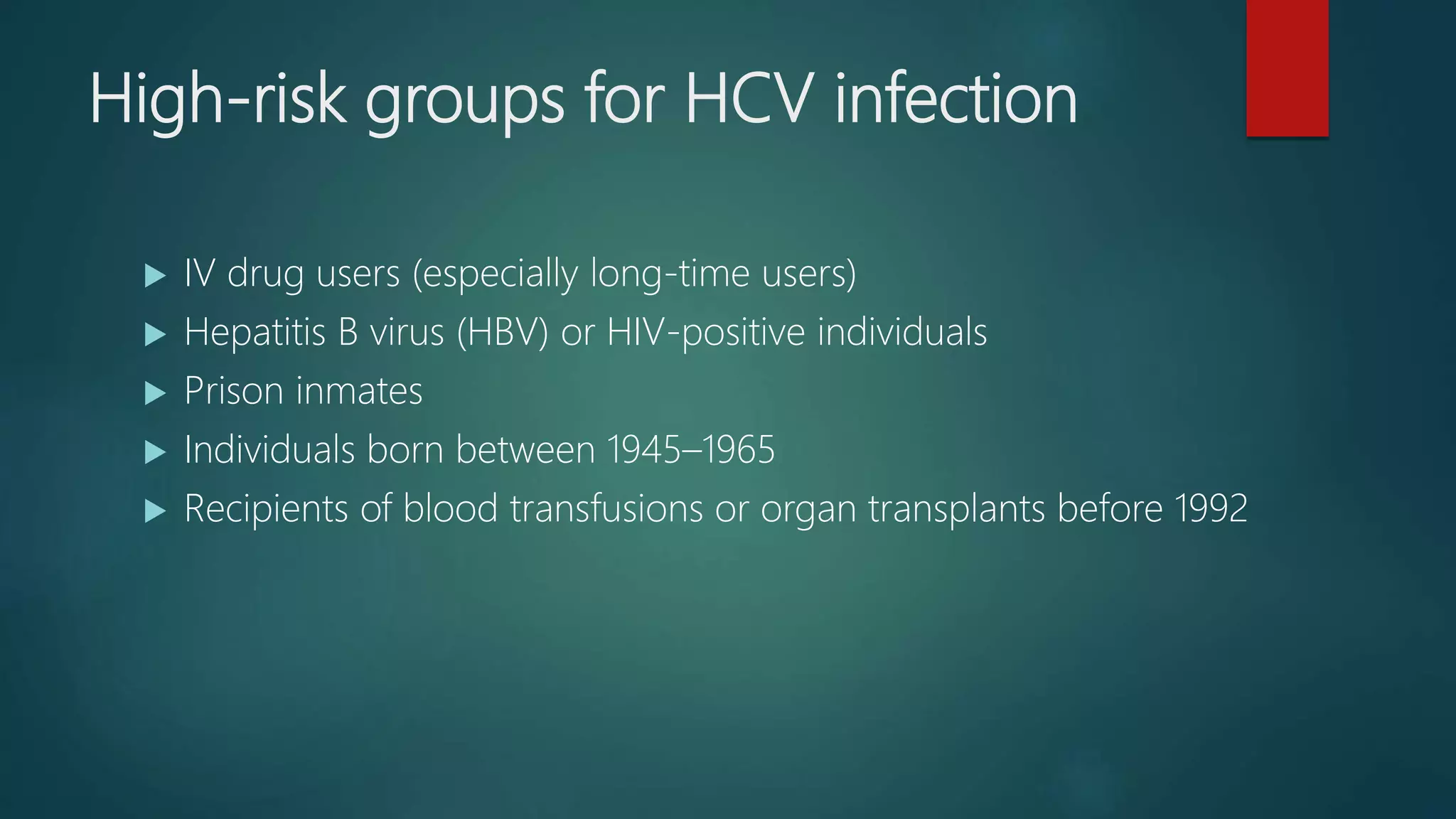 Hepatitis c (hcv) | PPTX