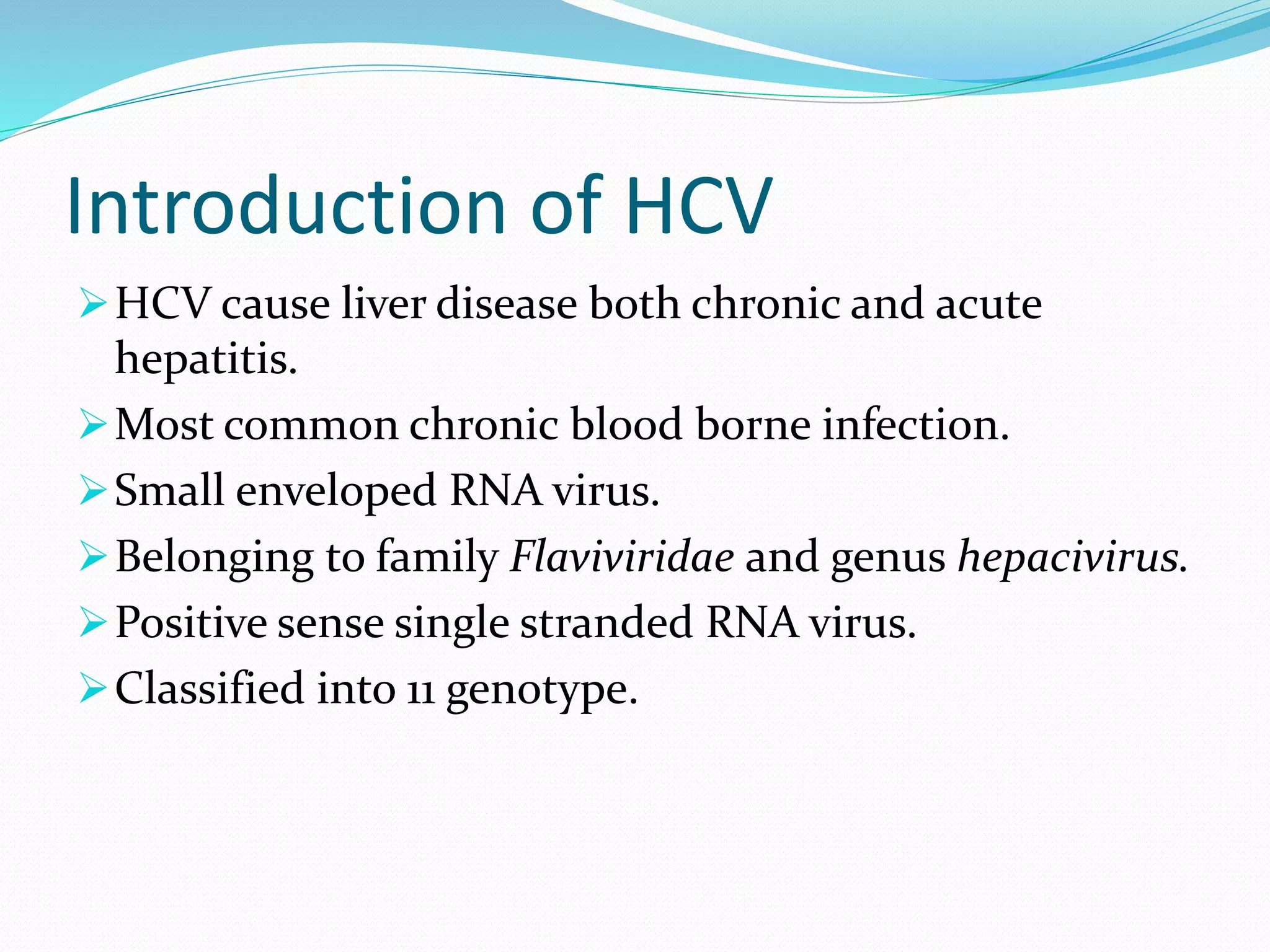 Hepatitis C Virus (HCV) | PPTX