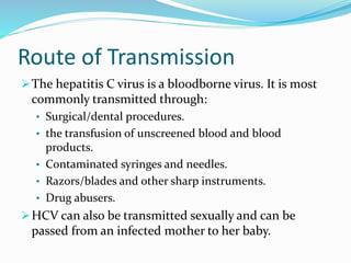Hepatitis C Virus (HCV) | PPTX