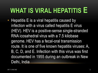 Hepatitis E Symptoms