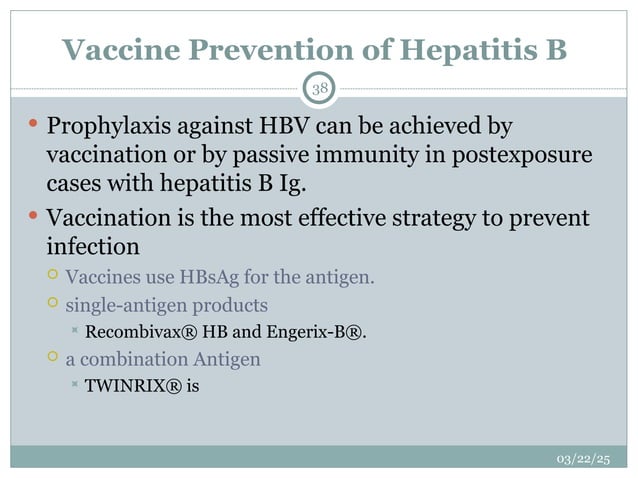 HEPATITIS final.ppt imporatce of knowing hepatits B infection. | PPT