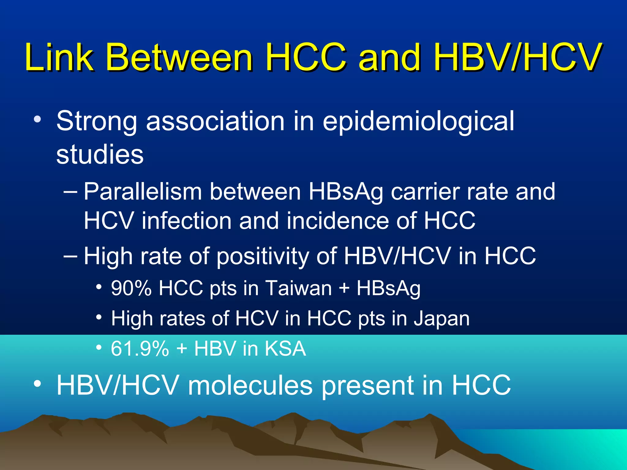 Hepatitis & Hepatocellular Carcinoma | PPT