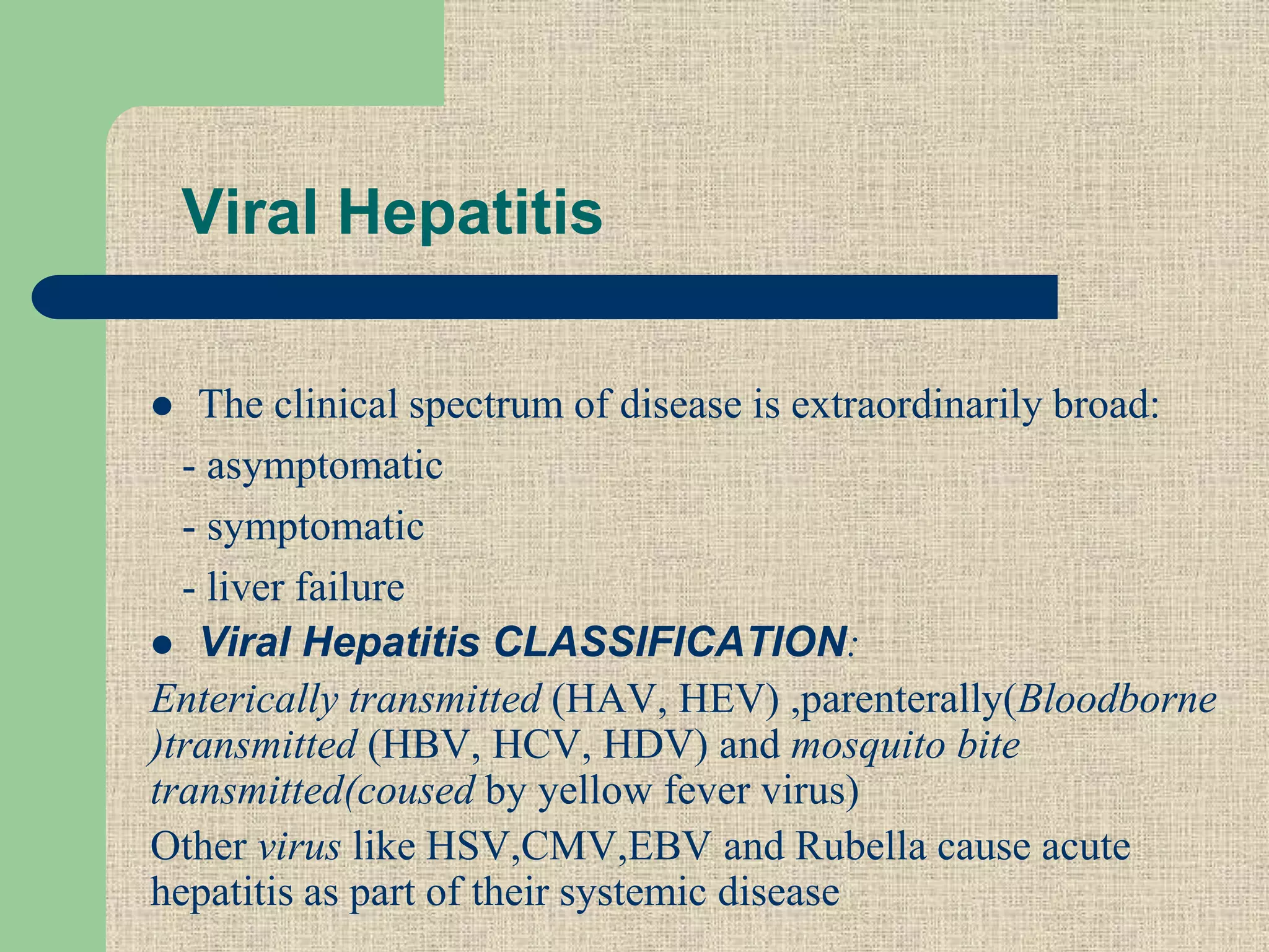 Hepatitis in pediatrics | PPT