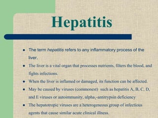 Hepatitis in pediatrics | PPT