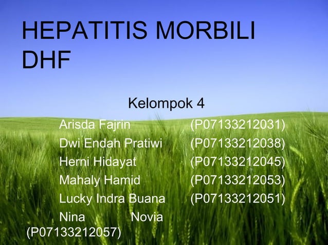 Hepatitis morbili dhf | PPT