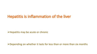 Hepatitis ppt | PPTX