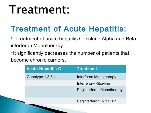Hepatitis C and its Treatment