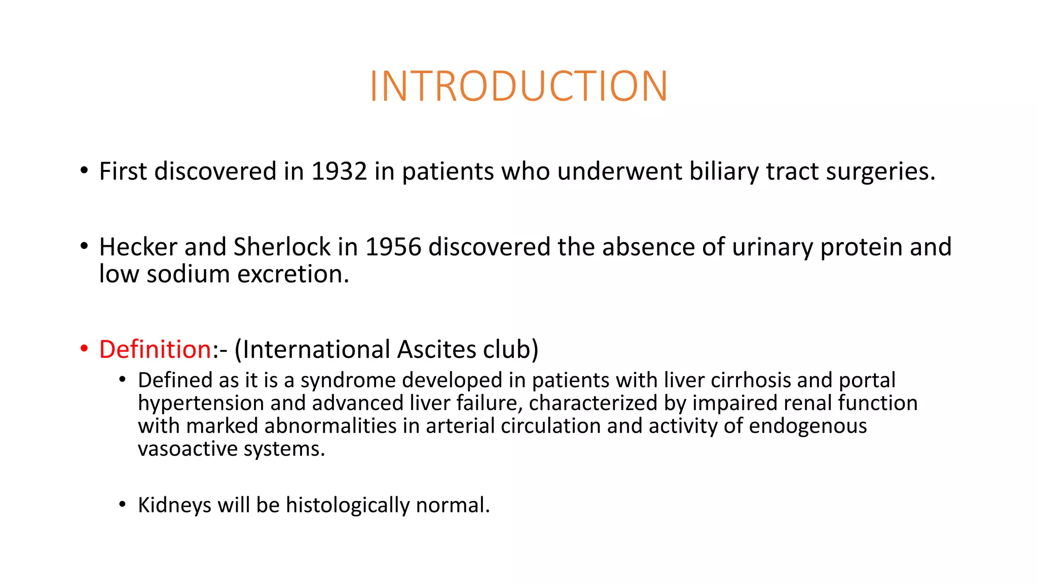 Hepato renal syndrome | PPTX