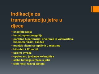 Hepatobilijarna patologija u djece | PPSX