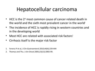 Hepatocellular cancer ,liver cancer . | PPT