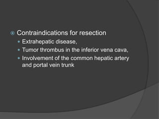Hepatocellular carcinoma indications for surgery | PPT