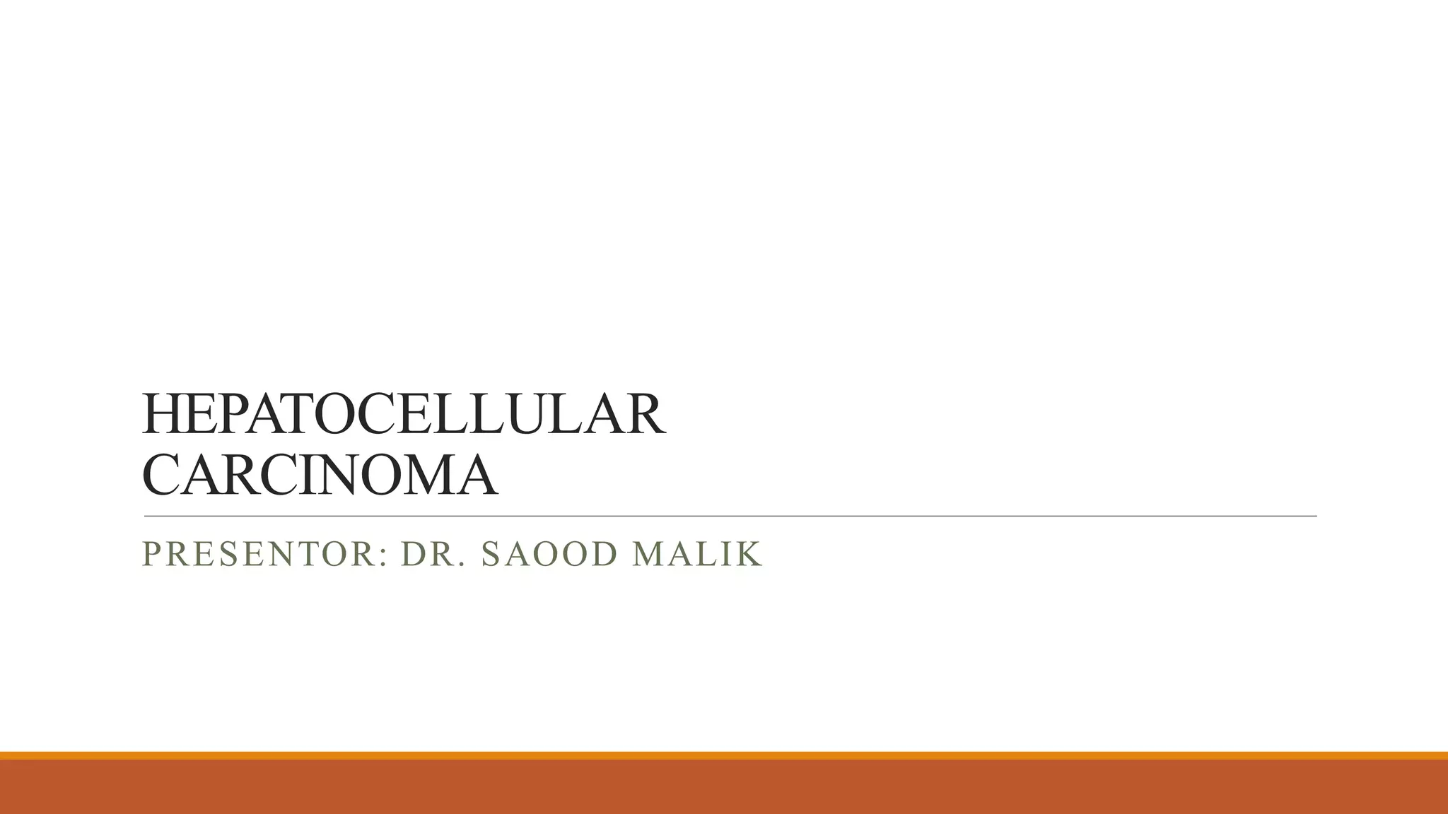 Hepatocellular carcinoma (HCC) | PDF