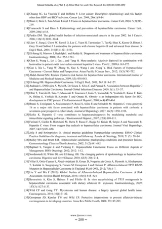 Hepatocellular carcinoma an overview of disease epidemiology and risk ...