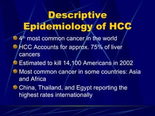 Hepatocellular Carcinoma (Hcc) | PPT