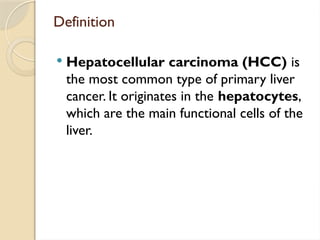 Hepatocellular Carcinoma12212210224242204 | PPT