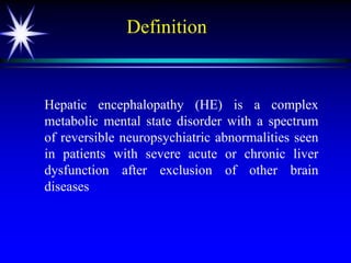 Hepato encephalopathy | PPT