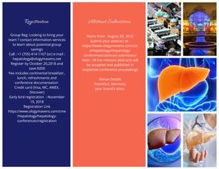 Hepatology Conferences 2019 | Liver Conferences 2019 | PPT