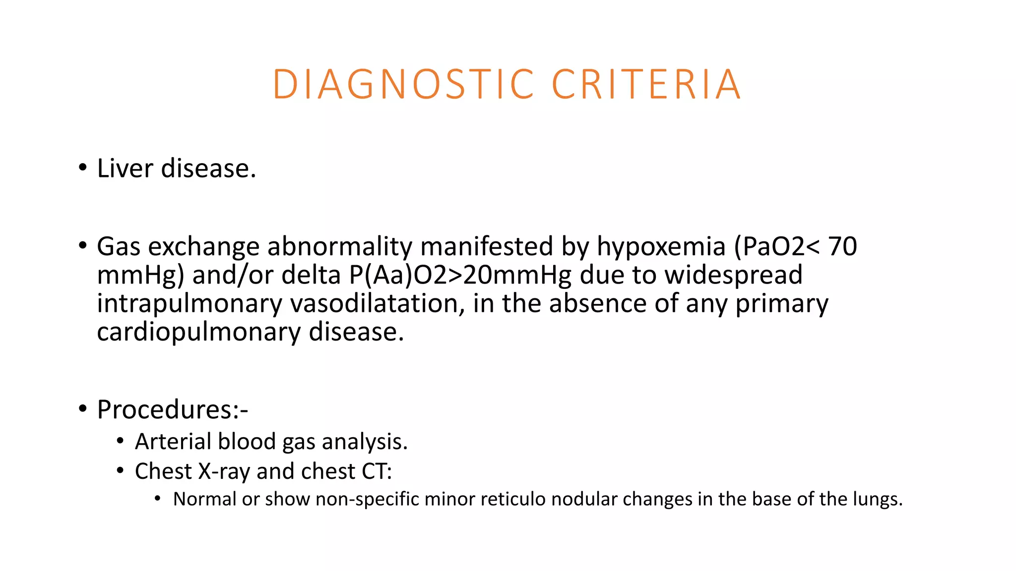 Hepato pulmonary syndrome | PPTX