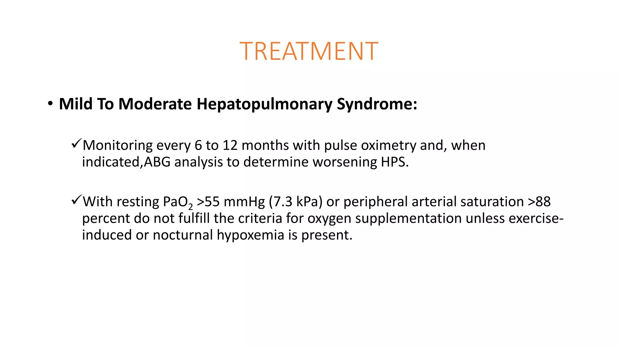 Hepato pulmonary syndrome | PPTX