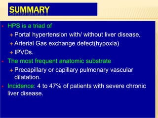 Hepatopulmonary syndrome | PPTX