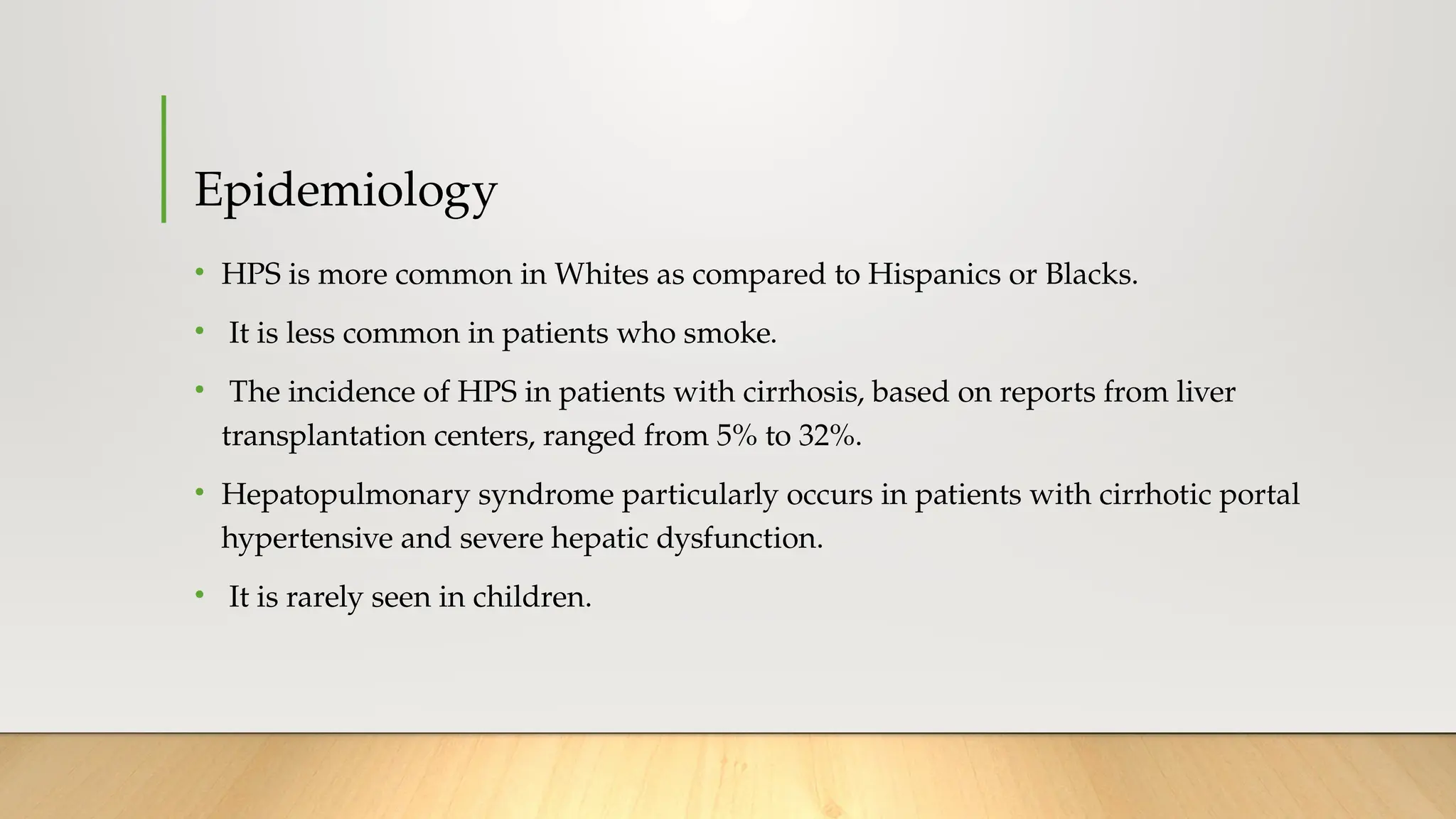 Hepatopulmonary Syndrome - Medical Presentation | PPTX