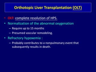 Hepatopulmonary Syndrome By Dr.Tinku Joseph | PPTX
