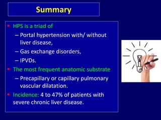 Hepatopulmonary Syndrome By Dr.Tinku Joseph | PPTX