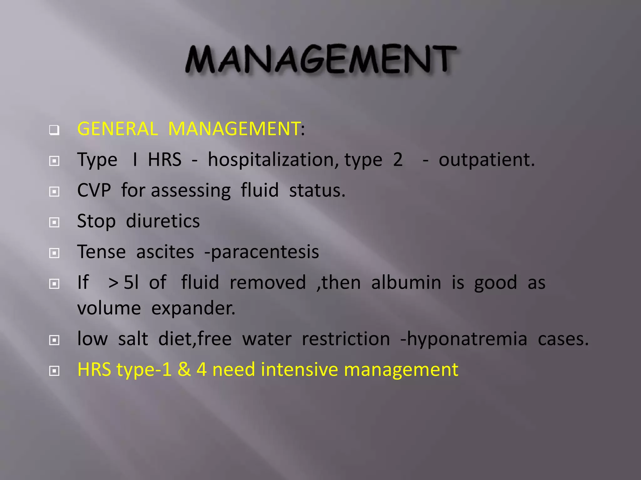 Hepatorenal syndrome | PPTX